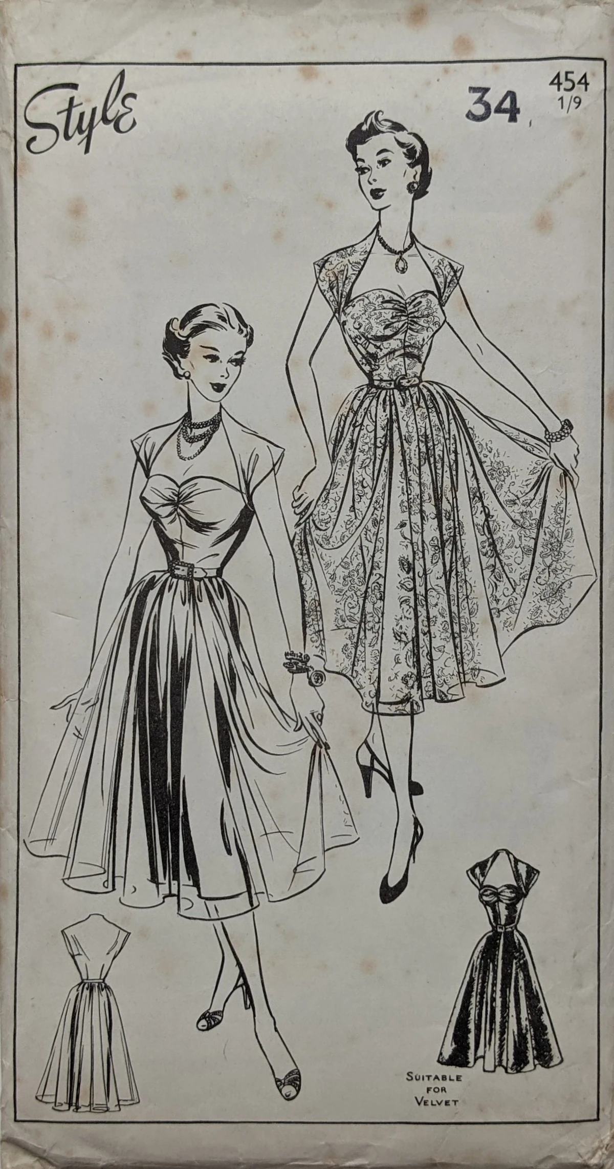 Style 454 | Vintage Sewing Patterns | Fandom