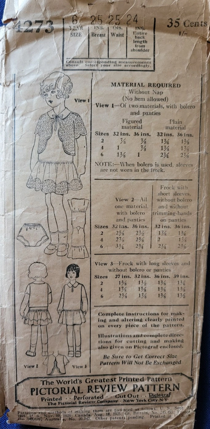 Pictorial Review 4273 | Vintage Sewing Patterns | Fandom