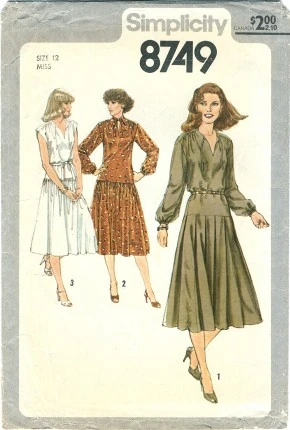 Simplicity 8749 | Vintage Sewing Patterns | Fandom