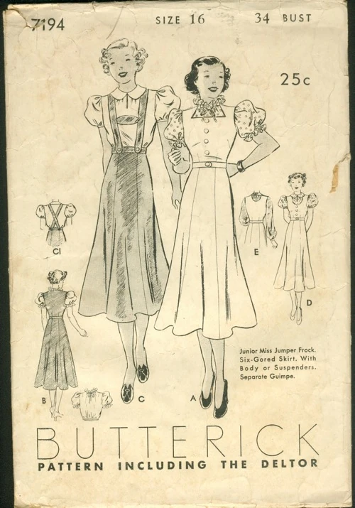 Butterick 7194 | Vintage Sewing Patterns | Fandom