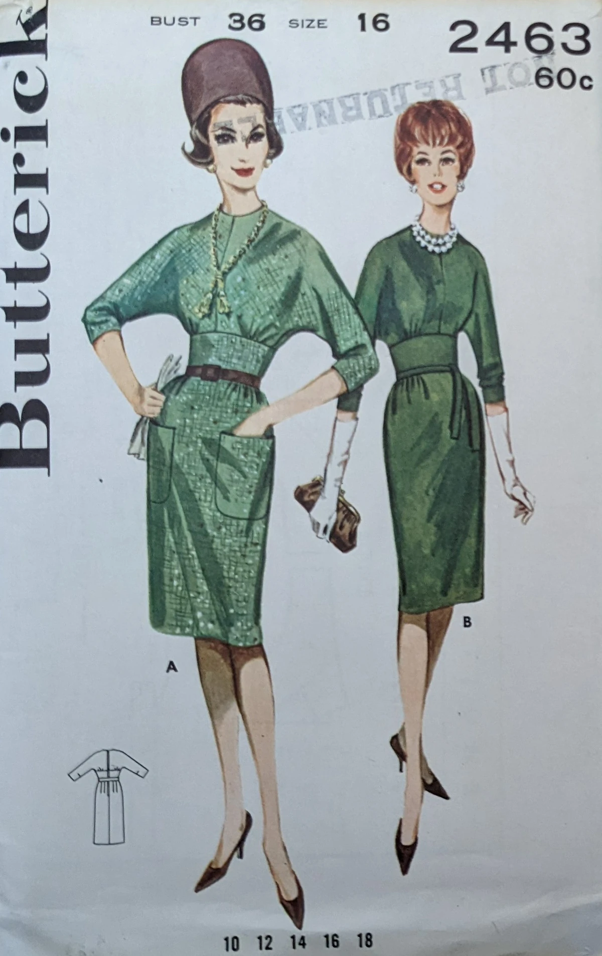 Butterick 2463 | Vintage Sewing Patterns | Fandom