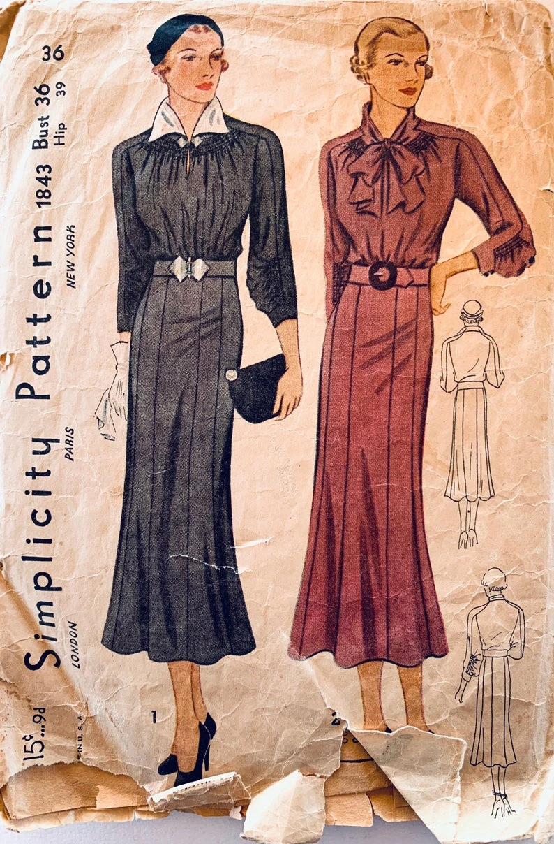 Simplicity 1843 B | Vintage Sewing Patterns | Fandom