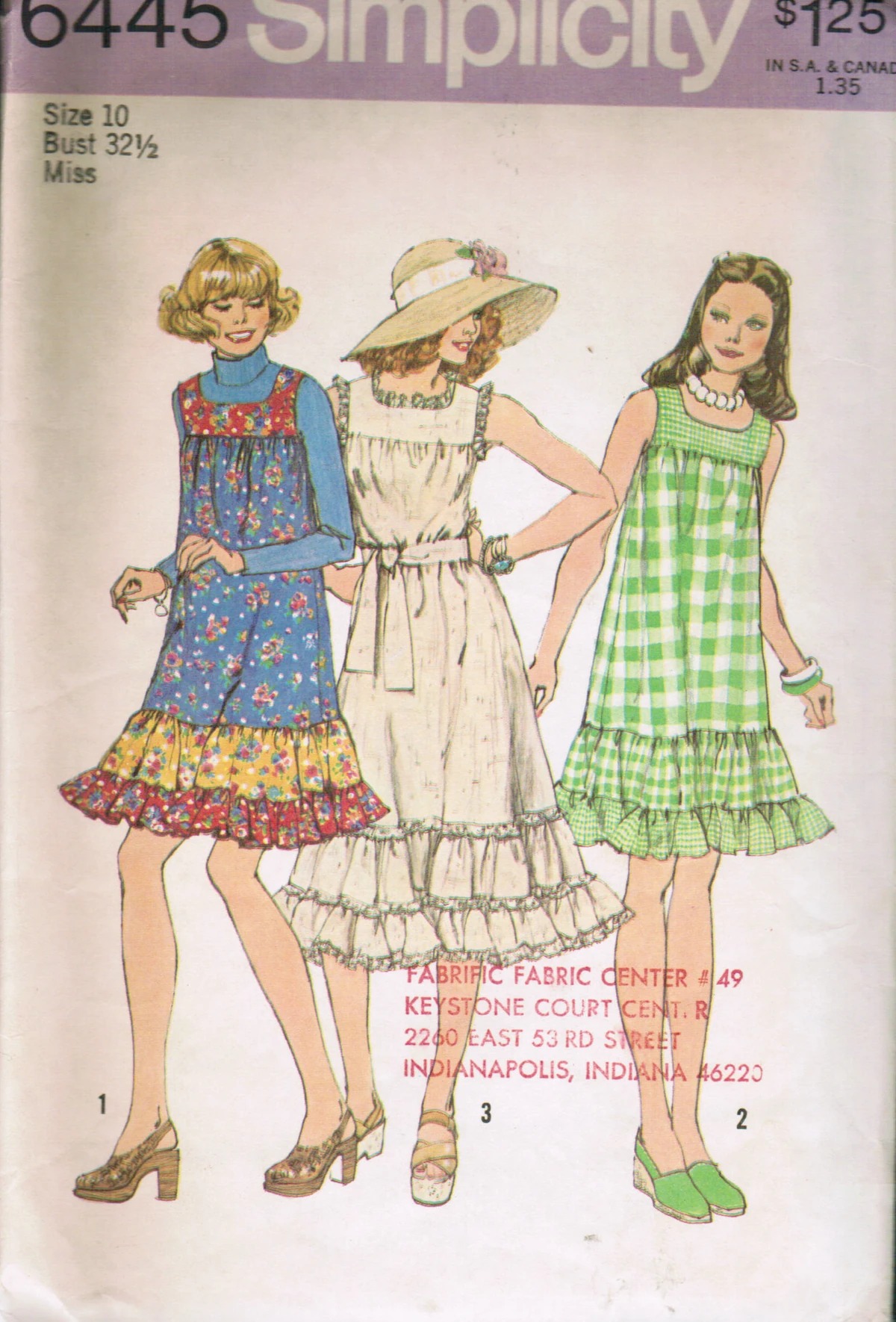 Simplicity 6445 A | Vintage Sewing Patterns | Fandom