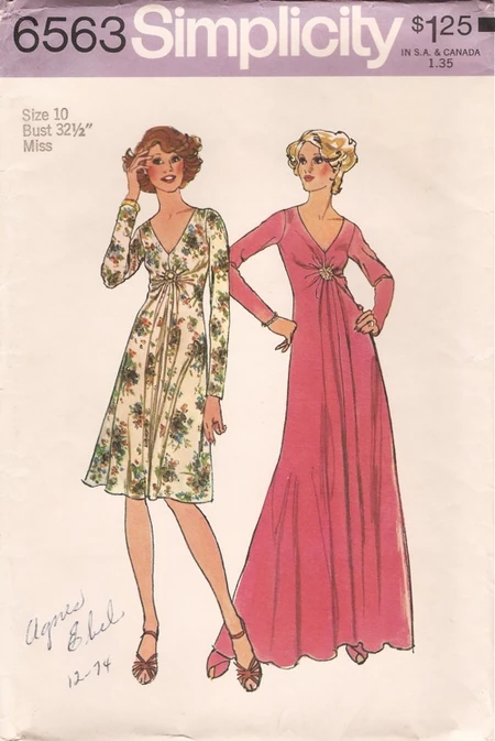 Simplicity 6563 | Vintage Sewing Patterns | Fandom