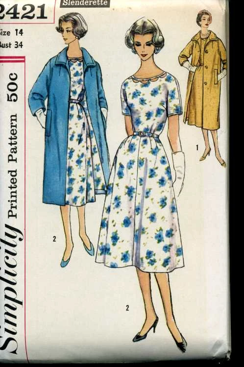 Simplicity 2421 A | Vintage Sewing Patterns | Fandom
