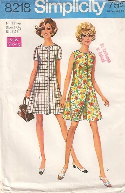 Simplicity 8218 | Vintage Sewing Patterns | Fandom