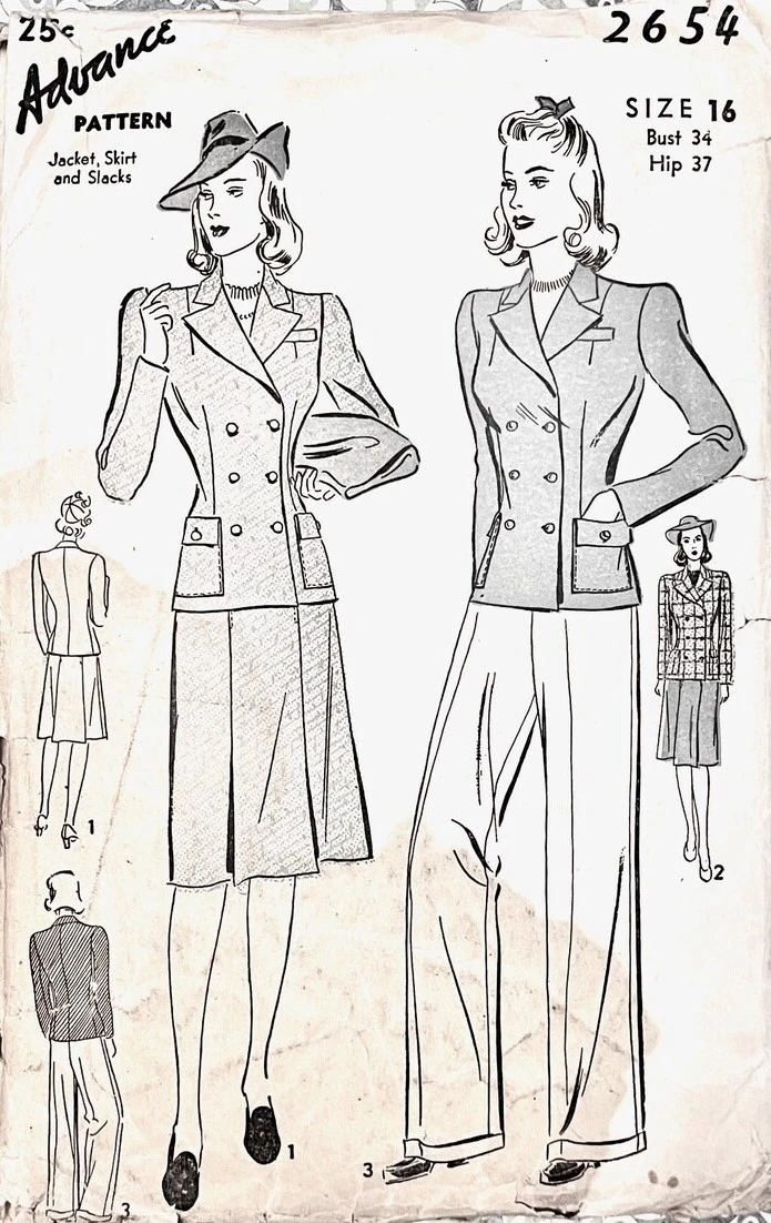 Advance 2654 | Vintage Sewing Patterns | Fandom