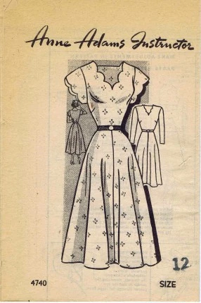 Anne Adams 4740 A | Vintage Sewing Patterns | Fandom