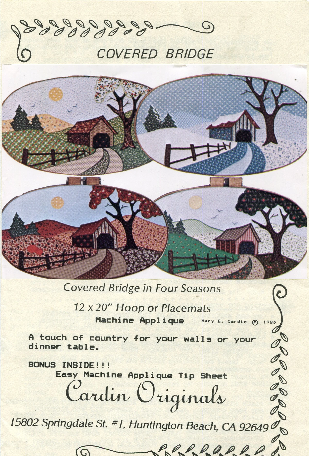 Cardin Originals Covered Bridge | Vintage Sewing Patterns | Fandom