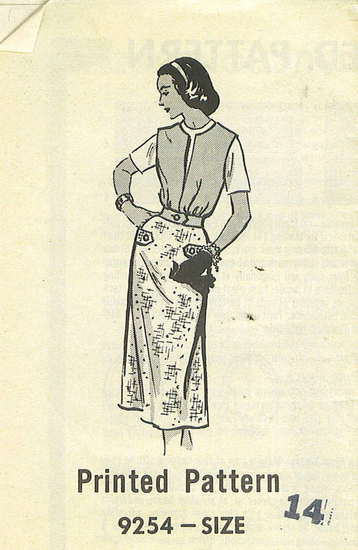 Mail Order 9254 B | Vintage Sewing Patterns | Fandom