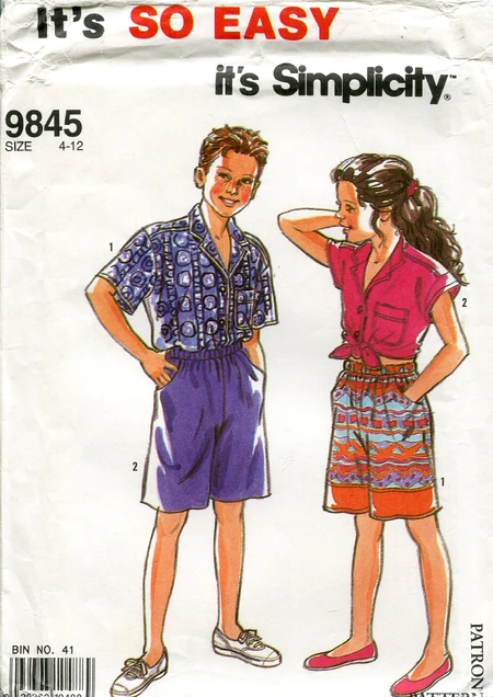 Simplicity 9845 A | Vintage Sewing Patterns | Fandom