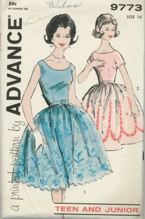 Advance 9773 | Vintage Sewing Patterns | Fandom