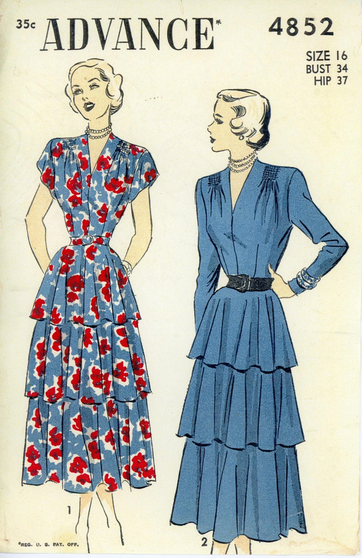 Advance 4852 | Vintage Sewing Patterns | Fandom