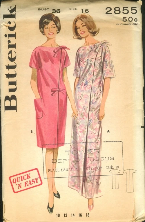 Butterick 2855 | Vintage Sewing Patterns | Fandom