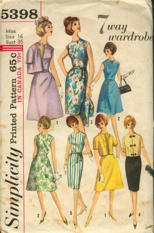 Simplicity 5398 | Vintage Sewing Patterns | Fandom