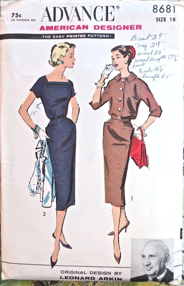 Advance 8681 | Vintage Sewing Patterns | Fandom