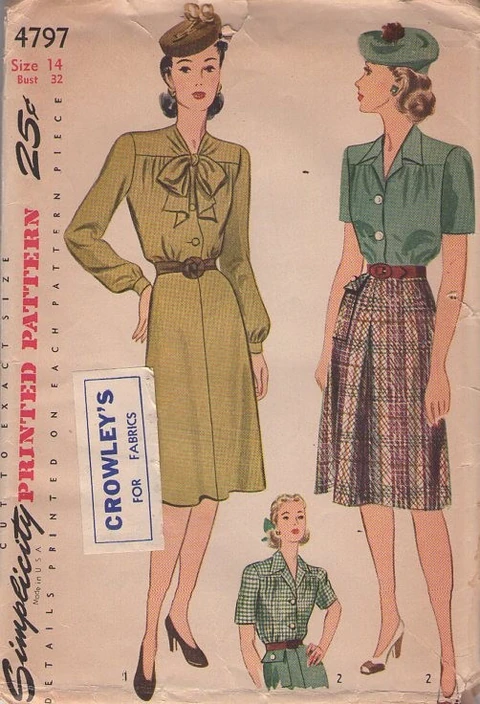Simplicity 4797 | Vintage Sewing Patterns | Fandom