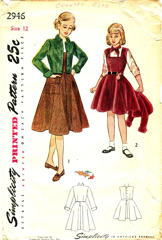 Simplicity 2946 | Vintage Sewing Patterns | Fandom