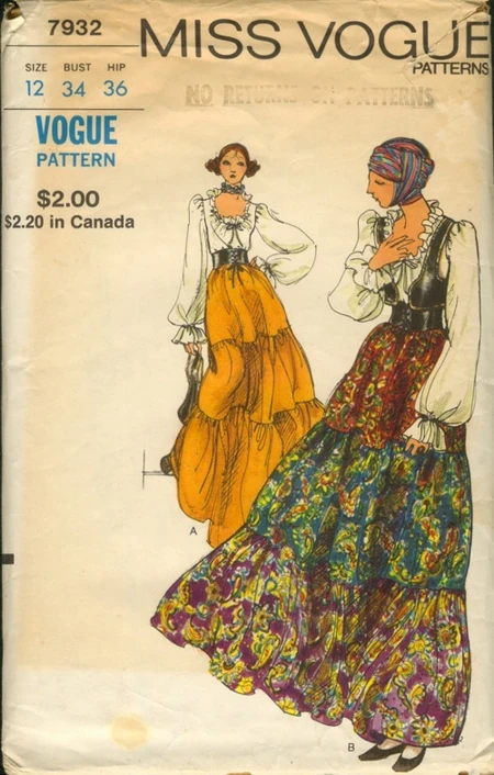 Vogue 7932 | Vintage Sewing Patterns | Fandom