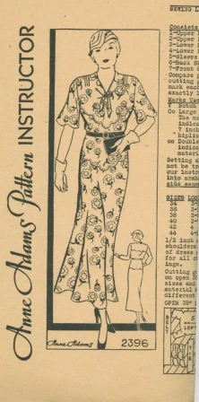Anne Adams 2396 | Vintage Sewing Patterns | Fandom