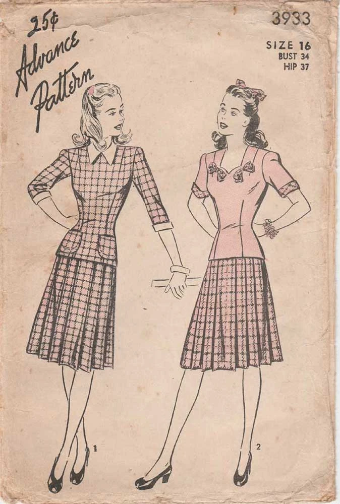 Advance 3933 | Vintage Sewing Patterns | Fandom