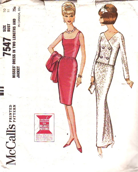 McCall's 7547 | Vintage Sewing Patterns | Fandom