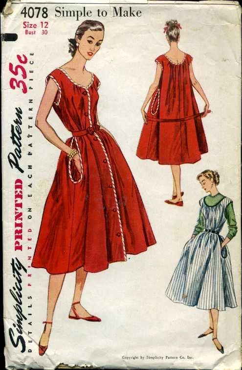 Simplicity 4078 A | Vintage Sewing Patterns | Fandom