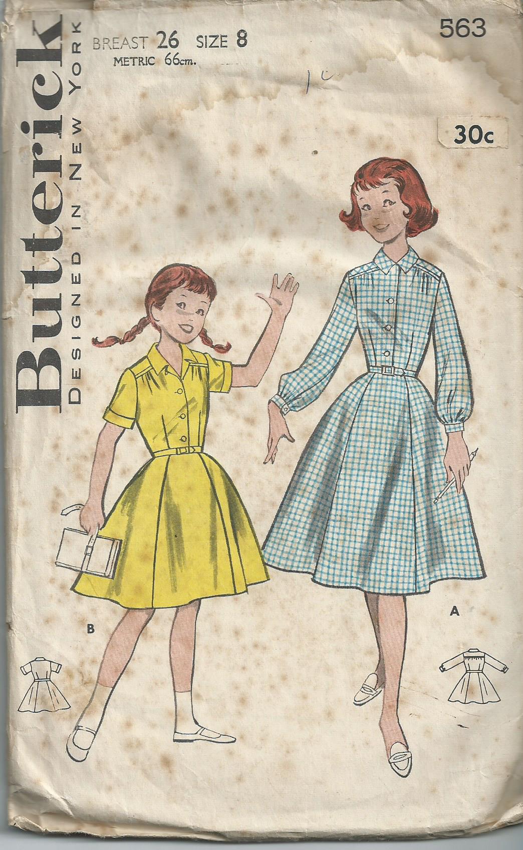 Butterick 563 | Vintage Sewing Patterns | Fandom