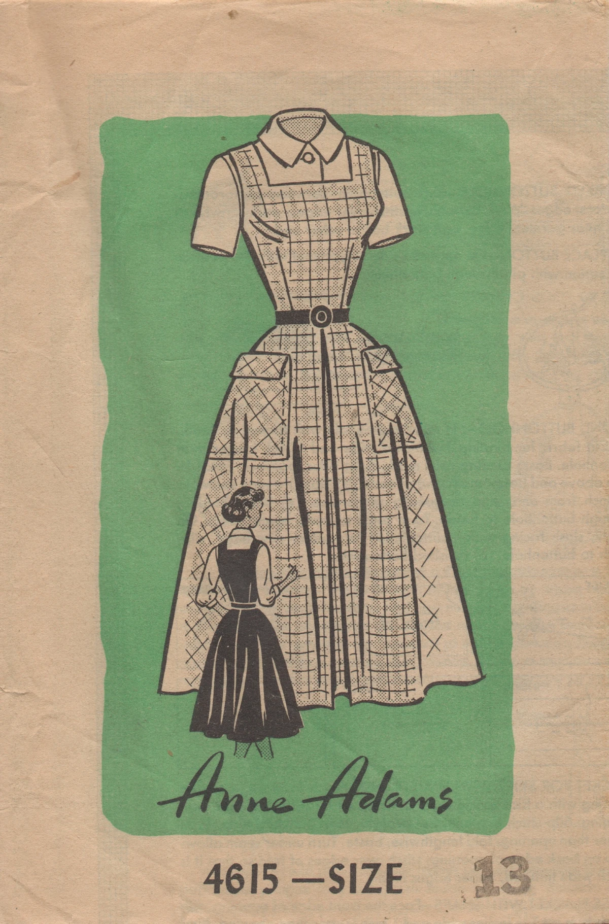 Anne Adams 4615 C | Vintage Sewing Patterns | Fandom