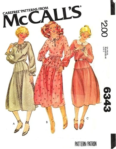 McCall's 6343 A | Vintage Sewing Patterns | Fandom