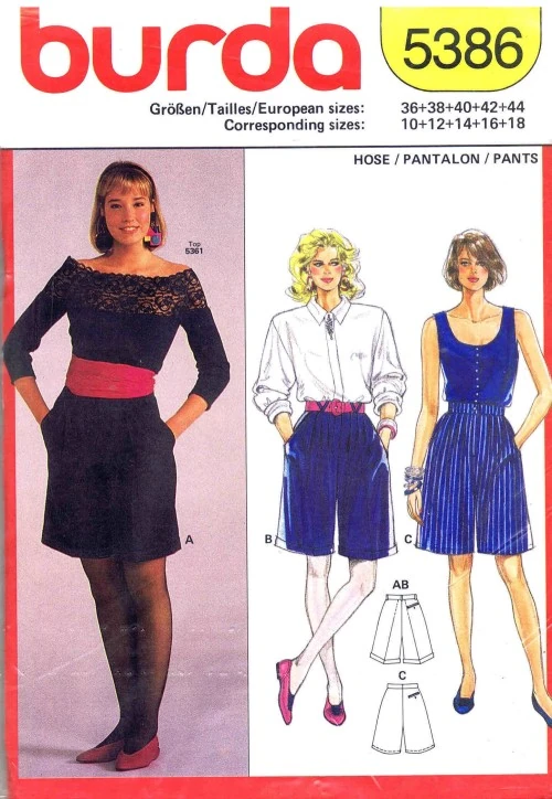 Burda 5386 | Vintage Sewing Patterns | Fandom