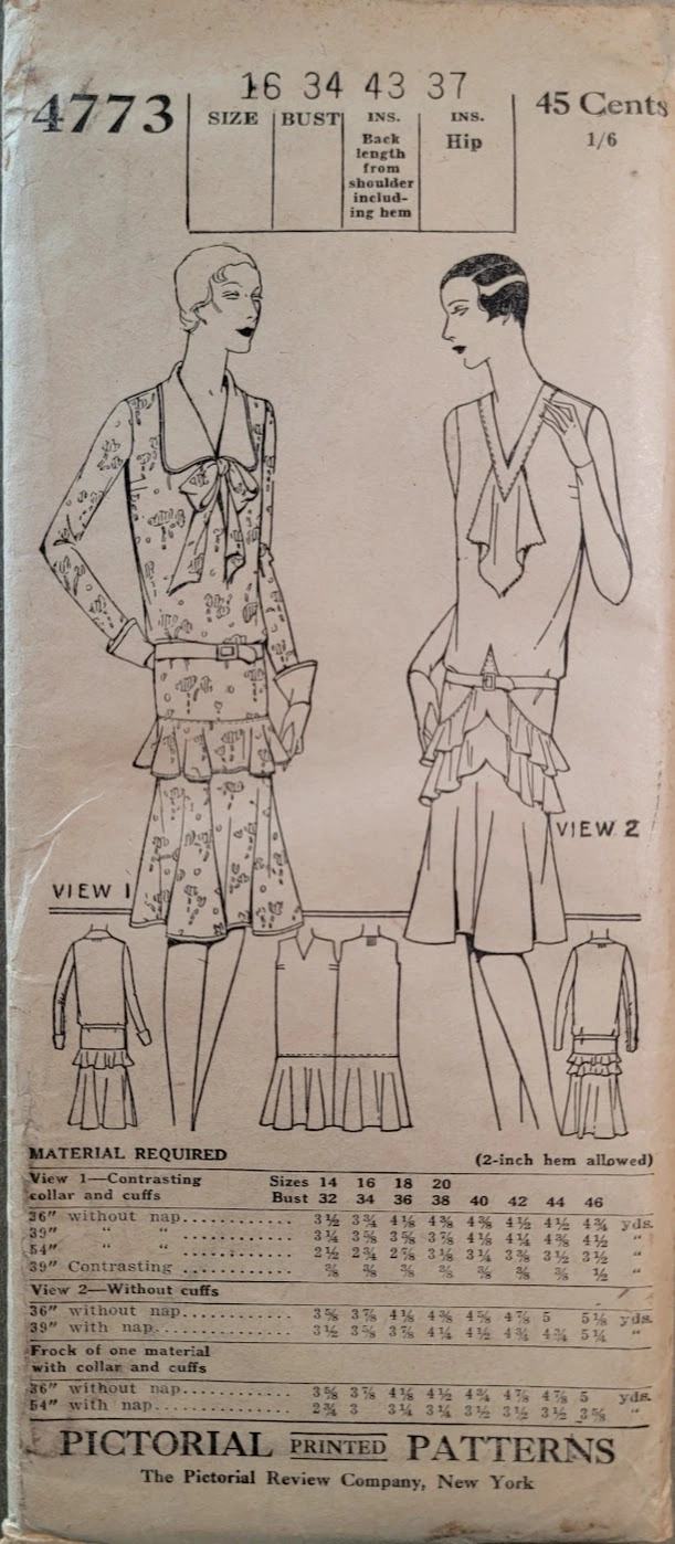 Pictorial Review 4773 | Vintage Sewing Patterns | Fandom