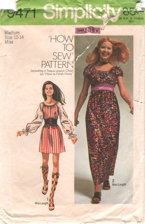 Simplicity 9471 | Vintage Sewing Patterns | Fandom
