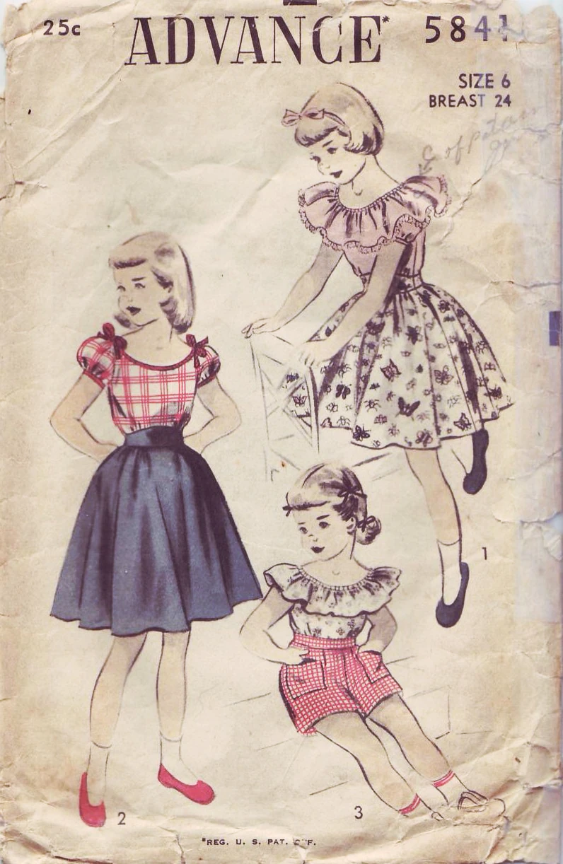 Advance 5841 | Vintage Sewing Patterns | Fandom