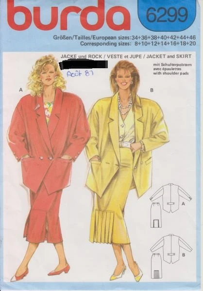Burda 6299 | Vintage Sewing Patterns | Fandom