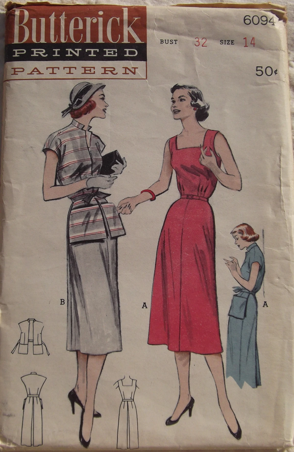 Butterick 6094 | Vintage Sewing Patterns | Fandom