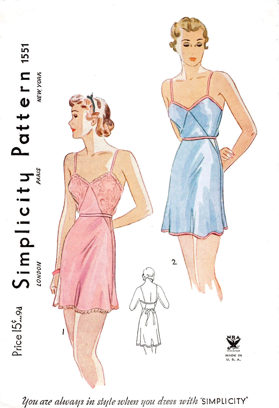 Simplicity 1551 A | Vintage Sewing Patterns | Fandom