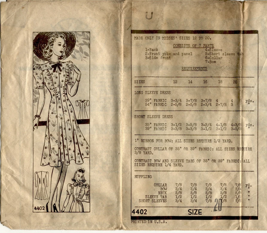 Anne Adams 4402 | Vintage Sewing Patterns | Fandom