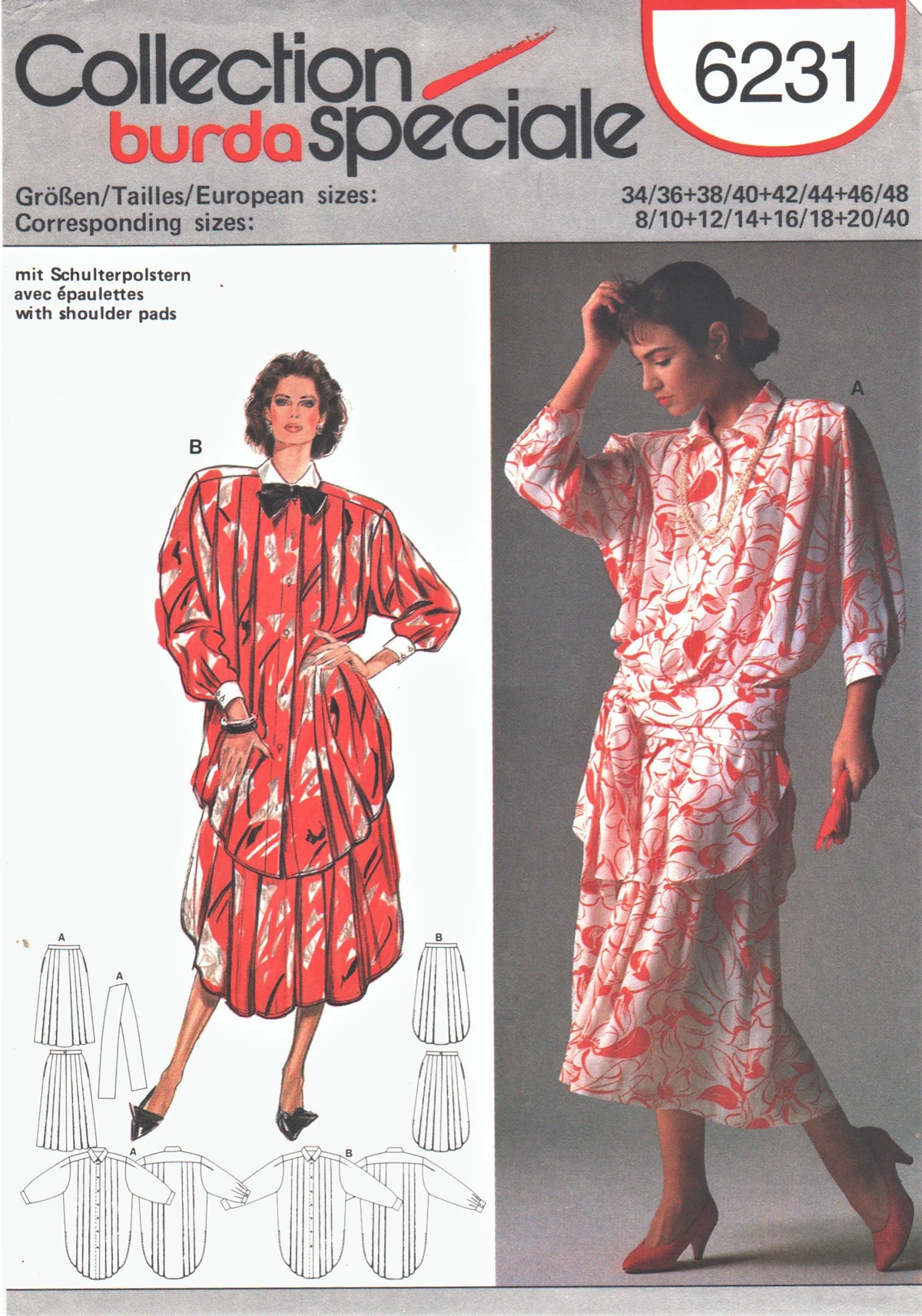 Burda 6231 | Vintage Sewing Patterns | Fandom