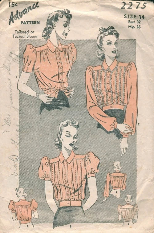 Advance 2275 | Vintage Sewing Patterns | Fandom