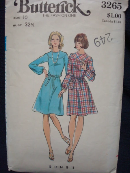 Butterick 3265 | Vintage Sewing Patterns | Fandom