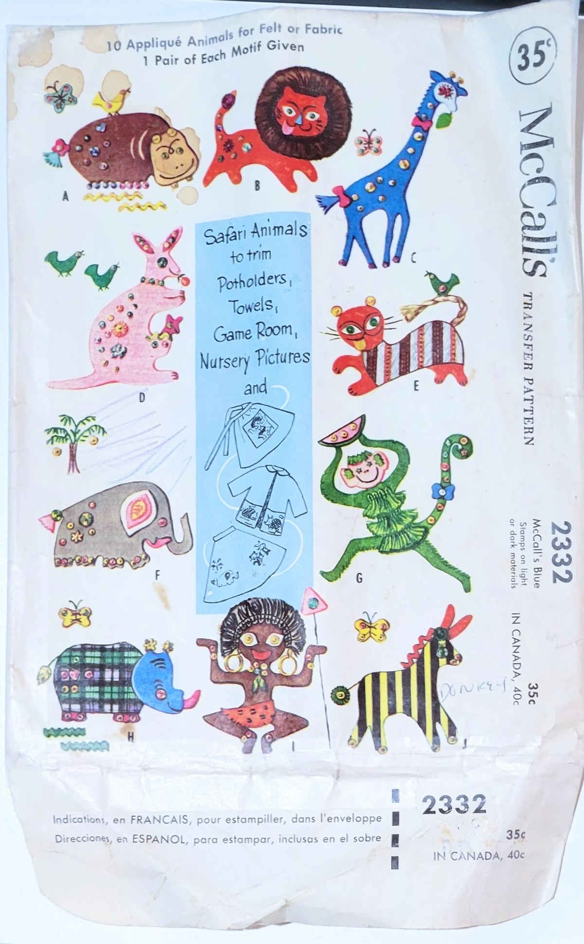 McCall's 2332 A | Vintage Sewing Patterns | Fandom