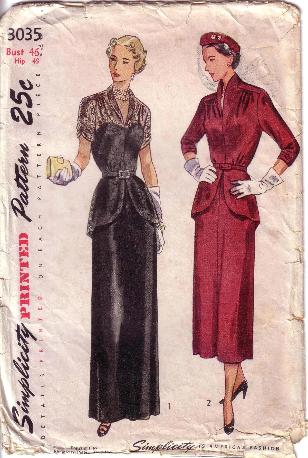 Simplicity 3035 A | Vintage Sewing Patterns | Fandom