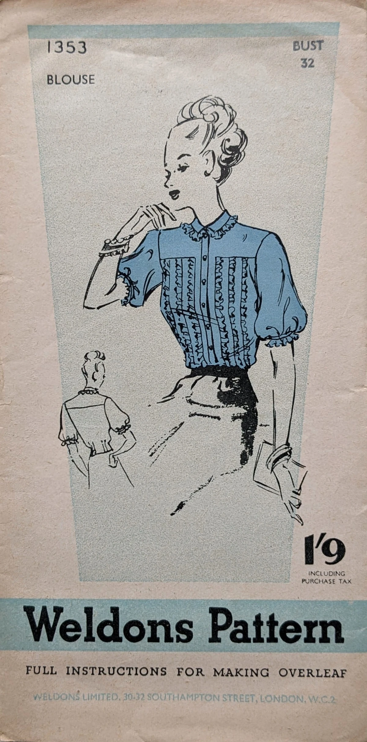 Weldons 1353 | Vintage Sewing Patterns | Fandom
