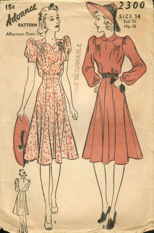 Advance 2300 | Vintage Sewing Patterns | Fandom