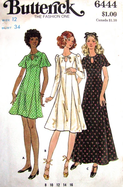 Butterick 6444 | Vintage Sewing Patterns | Fandom