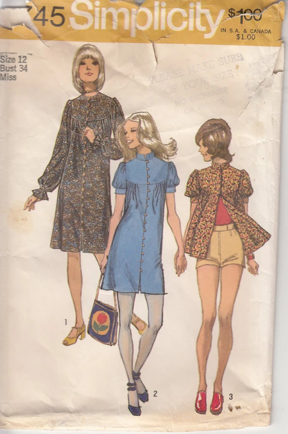 Simplicity 9745 A | Vintage Sewing Patterns | Fandom