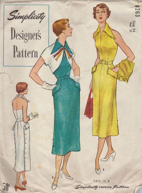 Simplicity 8263 A | Vintage Sewing Patterns | Fandom