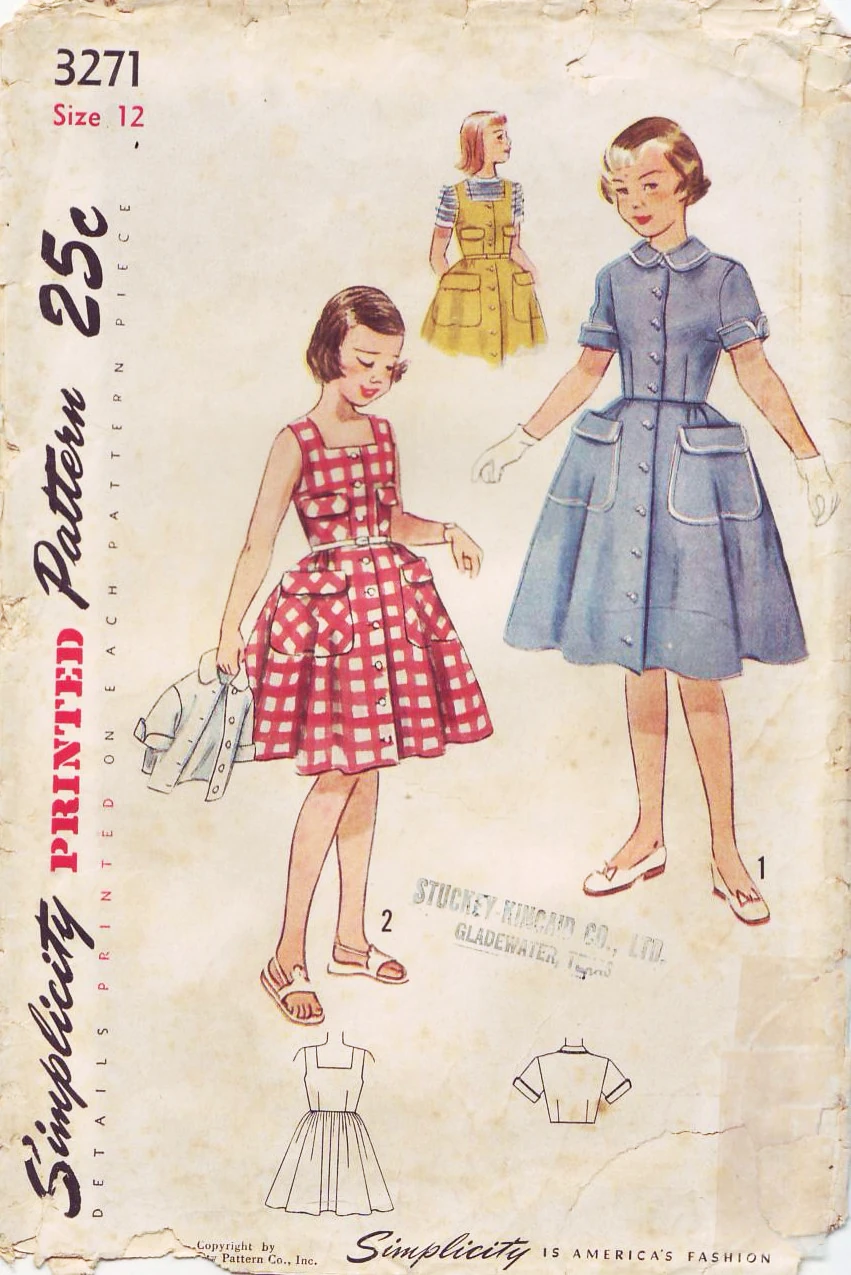 Simplicity 3271 A | Vintage Sewing Patterns | Fandom