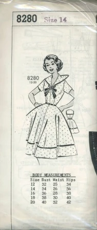 Mail Order 8280 | Vintage Sewing Patterns | Fandom